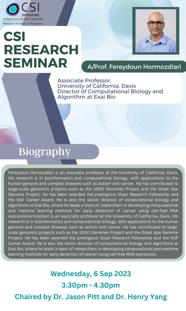 Events from October 26 – June 5 – NUS CSI