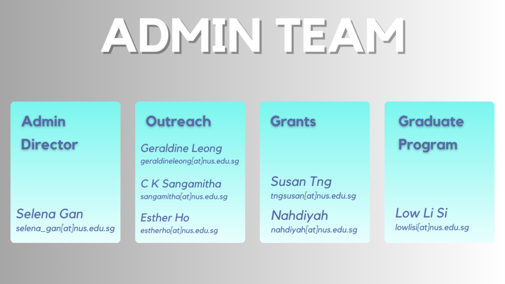 Admin Team - NUS CSI