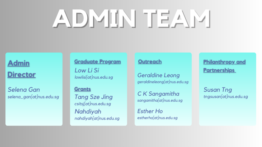 Admin Team - NUS CSI